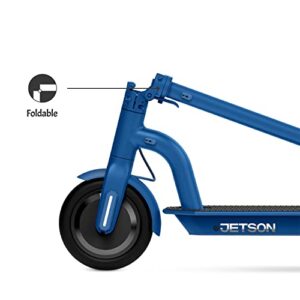 Jetson Eris Adult Electric Scooter - Includes Easy Folding Mechanism, LCD Display, Integrated Phone Holder, Reach Speeds up to 14 MPH, Range of up to 12 Miles, Ages 12+, Blue, JERIS-BLU