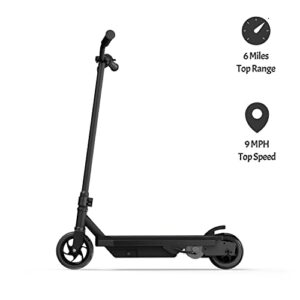 Jetson Echo Kids Electric Scooter, Thumb Throttle, 80-Watt Motor, Up To 9 MPH, Run Time Up To 40 Minutes Per Charge, Ages 8+, Black, JECHO-BLK