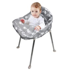 Portable Shopping Cart Cover | High Chair and Grocery Cart Covers for Babies, Kids, Infants & Toddlers ✮ Includes Free Carry Bag ✮ (Simple White Elephant)