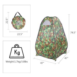 Goujxcy Pop Up Privacy Tent,Instant Portable Outdoor Shower Tent, Camp Toilet,Changing Dressing for Camping & Beach