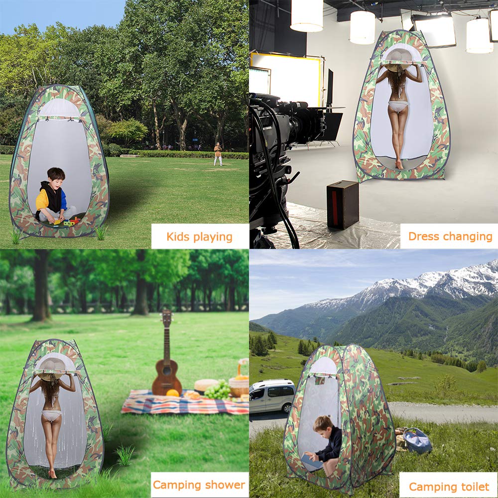 Goujxcy Pop Up Privacy Tent,Instant Portable Outdoor Shower Tent, Camp Toilet,Changing Dressing for Camping & Beach