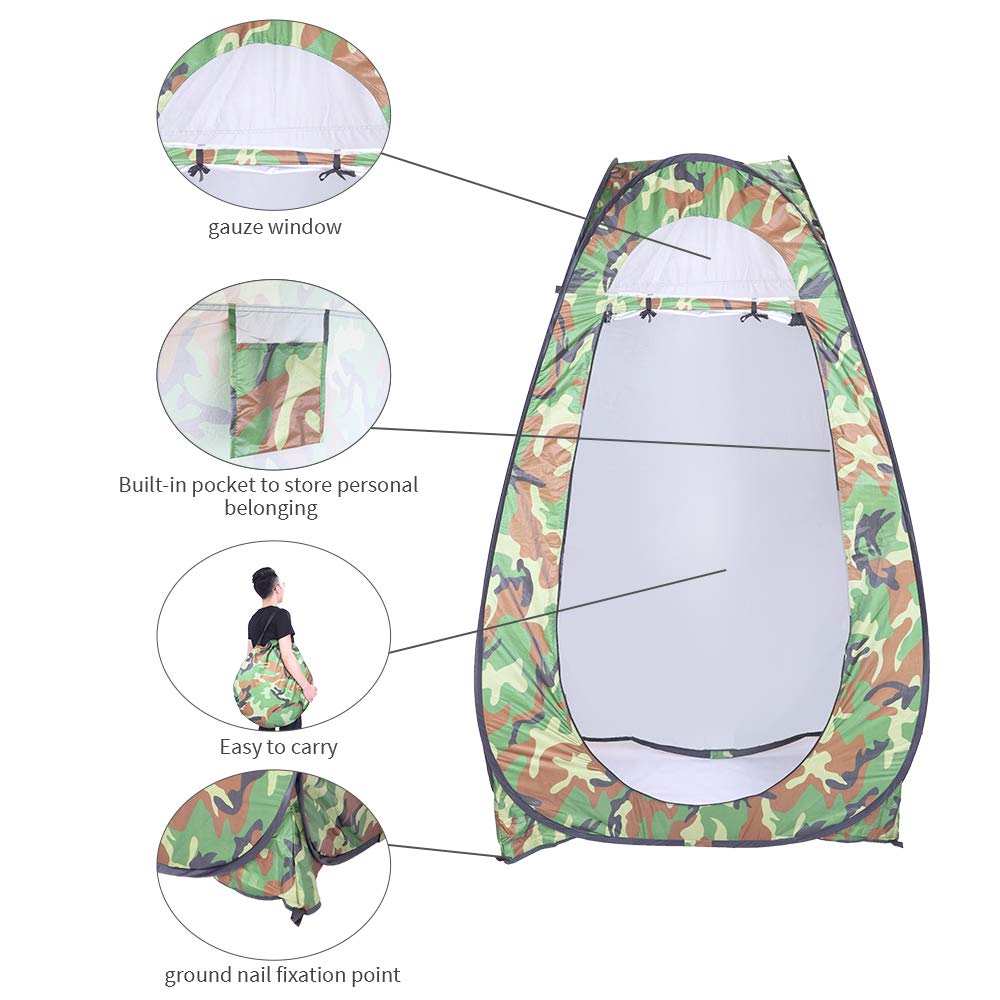 Goujxcy Pop Up Privacy Tent,Instant Portable Outdoor Shower Tent, Camp Toilet,Changing Dressing for Camping & Beach