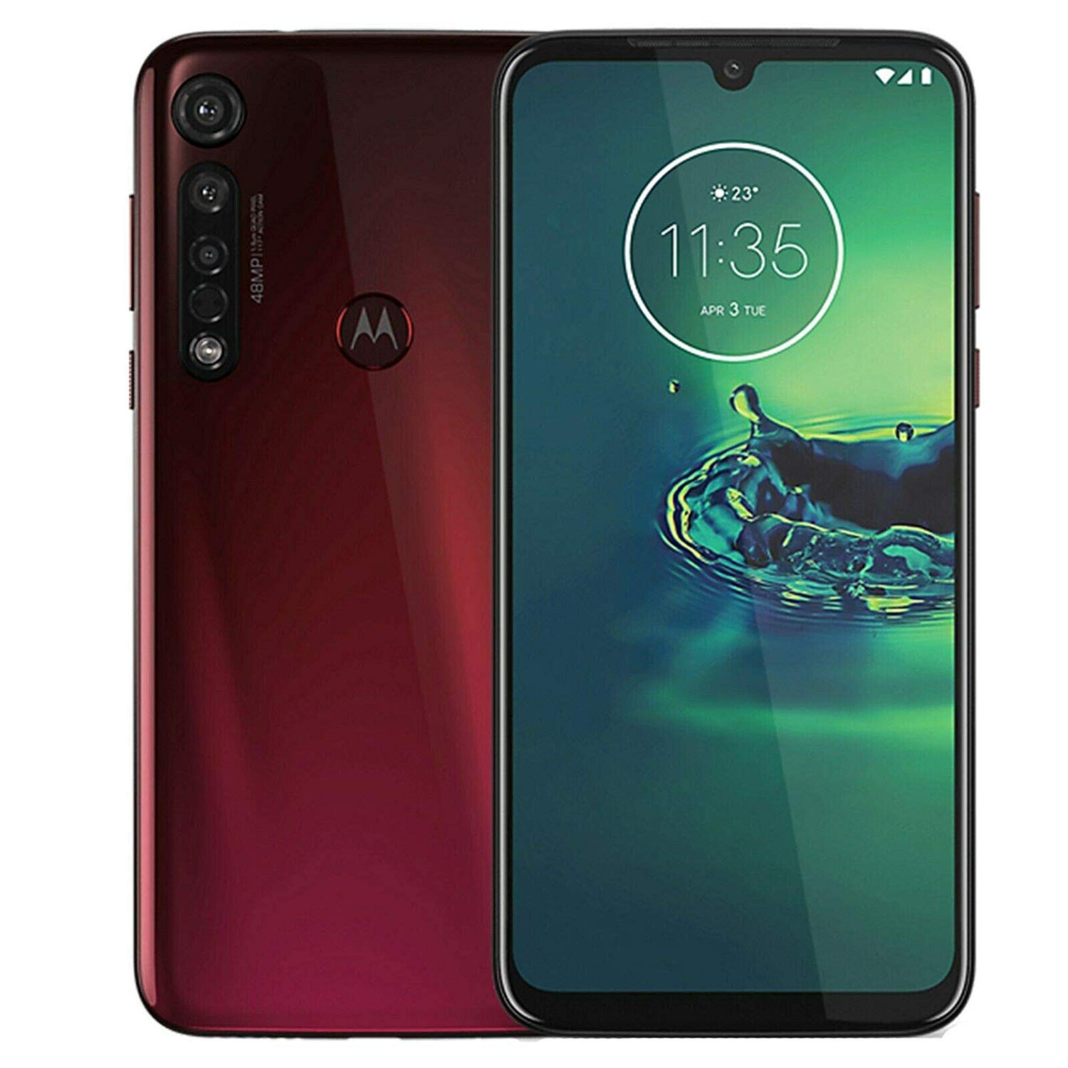 Motorola MOTO G8 Plus 64GB GSM Unlocked Android Smartphone w/ 6.3" LTPS IPS LCD Display - Crystal Pink (Renewed)