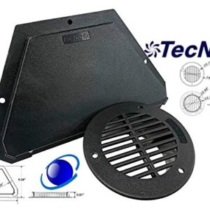 Vent Cover TecNiq RV ATV Truck Cargo Work Trailer Side Air Vent Kit