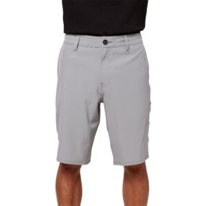 mens reserve solid hybrid shorts, light grey, 38