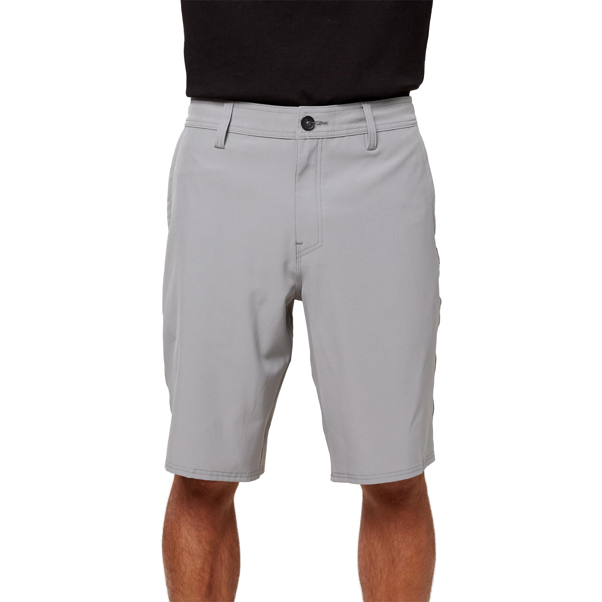 Mens Reserve Solid Hybrid Shorts, Light Grey, 38