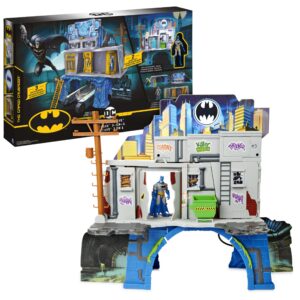 dc comics batman 3-in-1 batcave playset with exclusive 4-inch batman action figure and battle armor