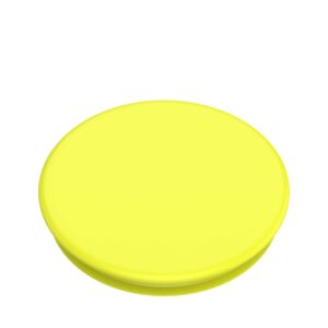 ​​​​PopSockets Phone Grip with Expanding Kickstand, Solid PopGrip - Neon Yellow