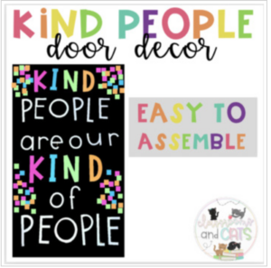 kindness door decoration or bulletin board