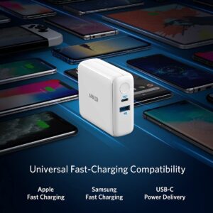 Anker PowerCore Fusion III PIQ 3.0, 18W USB-C Portable Charger 2-in-1 with Power Delivery Wall Charger for iPhone12，12Mini, 11, iPad, Samsung, Pixel and More