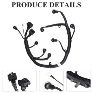 JDMON Compatible with FICM Fuel Injector Engine Complete Wire Harness Ford F250 F350 F450 F550 Excursion Powerstroke 6.0L Diesel 2004-2007 Replaces Part 5C3Z9D930A 5C3Z-9D930-A