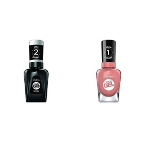 sally hansen miracle gel nail polish, top coat, 0.5 ounce & sally hansen miracle gel nail polish, mauve-olous, 0.50 ounce