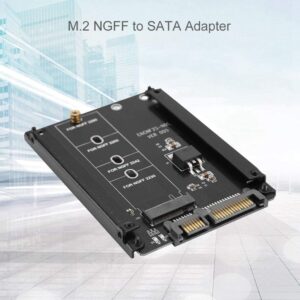 Zopsc M.2 NGFF to SATA Adapter, High Performance 22pin M.2 NGFF to SATA Adapter, Plug and Play, for WinXP/Vista/Win7/Win8 32-digit/64-digit MAC/Linux