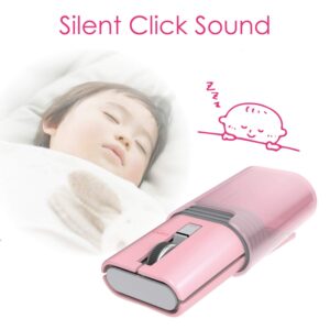 ELECOM Wireless CAPCLIP Bluetooth Mouse / Silent Click / 95% Reduction of Clicking Sounds / Pink /M-CC2BRSPN-G