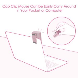 ELECOM Wireless CAPCLIP Bluetooth Mouse / Silent Click / 95% Reduction of Clicking Sounds / Pink /M-CC2BRSPN-G