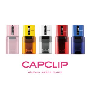 ELECOM Wireless CAPCLIP Bluetooth Mouse / Silent Click / 95% Reduction of Clicking Sounds / Pink /M-CC2BRSPN-G