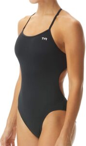 tyr women's durafast one trinityfit swimsuit, black, 34