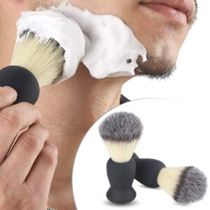 dr.nail 2 pcs shaving brush-men's shave brushes shave cream brush fast lather soap brush for men perfect father's day gifts for dad boyfriend