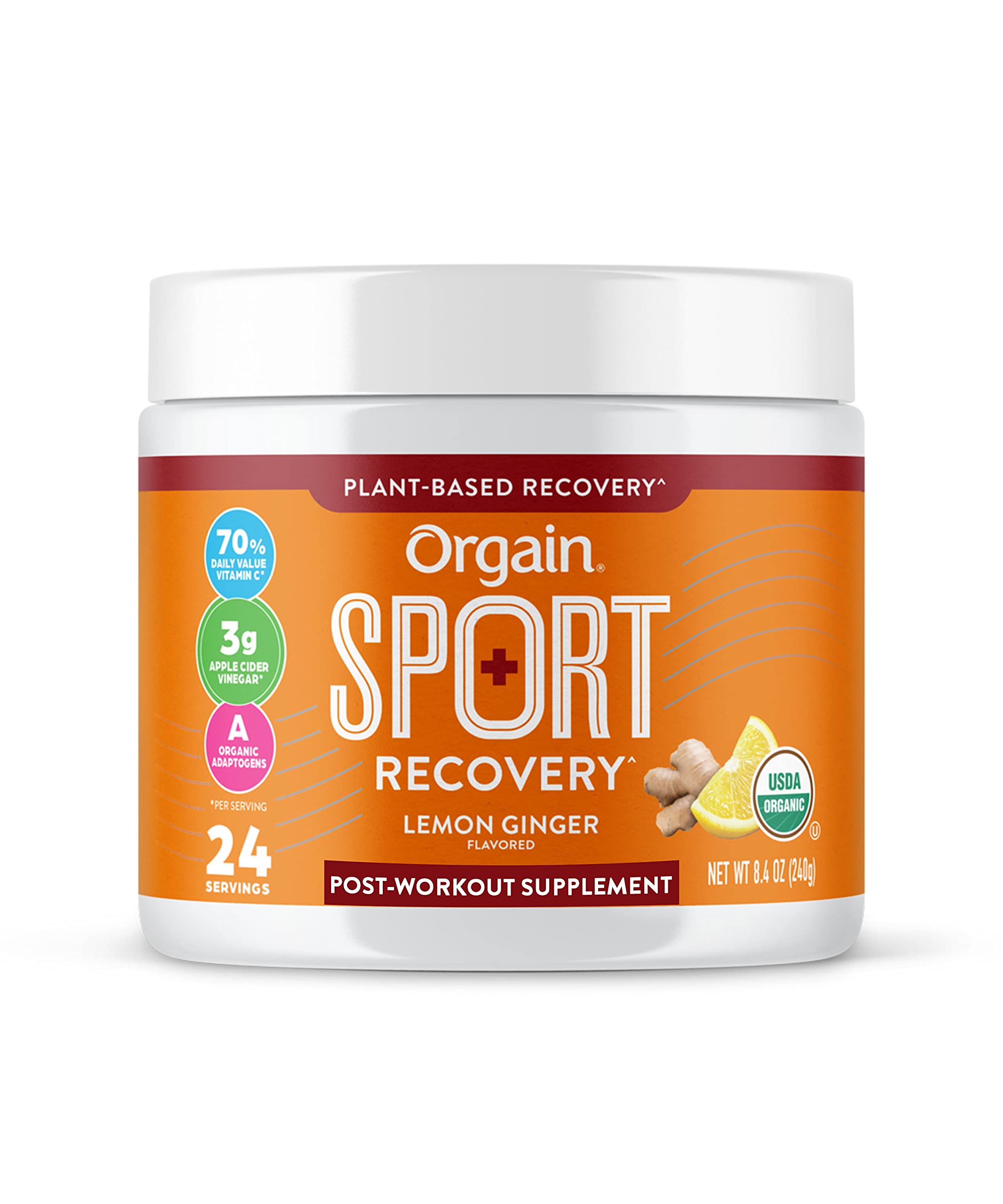 Orgain Lemonade Post-Workout Powder, 0.53 lbs