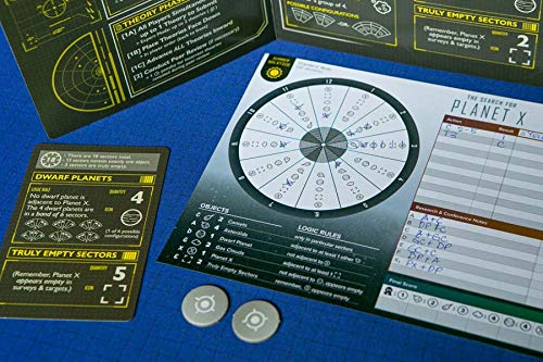 Renegade Game Studios The Search for Planet X, 1-4 Players, Ages 13+, 60-75 Minutes, Take on The Role of Astronomers, Deduction Game