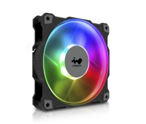 in win jupiter aj120 high air flow addressable rgb fan kit 120mm (triple pack)