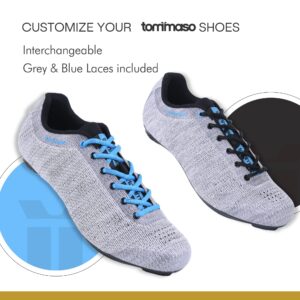 Tommaso Pista Aria Indoor Cycling Shoes for Women: Peloton Bike Compatible with Pre-Installed Look Delta Cleats Perfect for Indoor & Road Bike Use - Peleton Shoes with Delta Clips Shoe Soul Blue 39