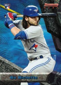 2020 topps throwback thursday tbt baseball #37 bo bichette rookie card - only 1,181 made!