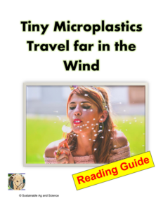 tiny micro-plastics travel far in the wind - plastic pollution reading lesson plan