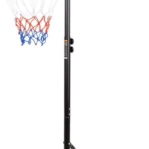 HaoKang Portable Basketball Hoop wtih Adjustable Height 28" Backboard Free Standing System w/Wheels for Kids Teenager