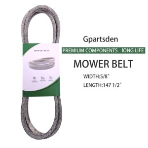 Gpartsden 196103 Mower Deck Drive Belt 54" fits Husqvarna Sears Craftsman Jonsered Replaces 196103 532196103 147-1/2"x5/8"