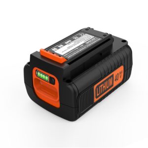 bakipante 40v 3.0ah battery replacement for black and decker 40 volt lithium battery lbx2040 lbxr36 lbxr2036 lst540 lcs1240 lbx1540 lst136w for black+decker 40v lithium battery