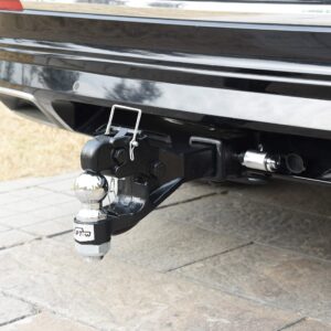 TOPTOW 64186 Pintle Hitch, Hook and 2 inch Trailer Ball Combination, 16,000 lbs (8T)…