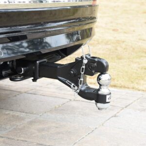 TOPTOW 64186 Pintle Hitch, Hook and 2 inch Trailer Ball Combination, 16,000 lbs (8T)…