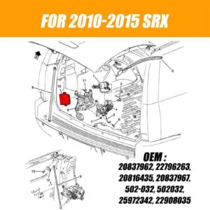 USTAR Rear Trunk Door Tailgate Liftgate Control Module Fit for Cadillac SRX 2010-2015 (with Power Liftgate Model) 502-032 20816435 20837962 20837967