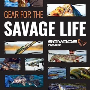 Savage Gear 7'2" Squad Inshore Spinning Rod, 1-Piece Saltwater Rod with Rod Hook Keeper, 24-Ton High Modulus Carbon Blank