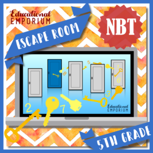 ⭐ no prep ⭐ 5th grade math escape room ⭐ nbt ⭐