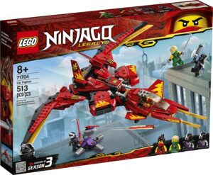 lego ninjago legacy kai fighter 71704 building set for kids featuring ninja action figures (513 pieces)