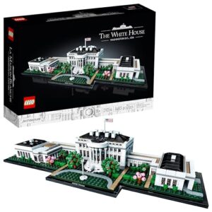 lego architecture collection: the white house 21054 - model building kit, creative set for adults and teens, energizing diy project, iconic presidential office, great collectible gift for father's day