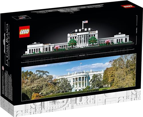 LEGO Architecture Collection: The White House 21054 - Model Building Kit, Creative Set for Adults and Teens, Energizing DIY Project, Iconic Presidential Office, Great Collectible Gift for Father's Day