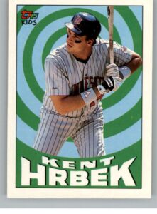 1992 topps kids baseball #111 kent hrbek minnesota twins official mlb card