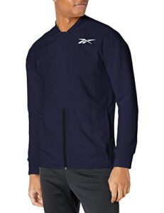 reebok training supply speedwick track jacket, vector navy, l