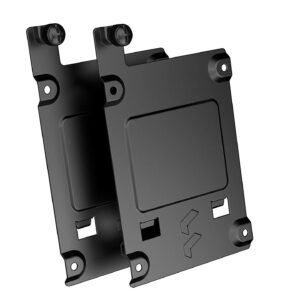 Fractal Design SSD Bracket Kit – Type B for Define 7 Series and Other Select Cases - Black (2-Pack)