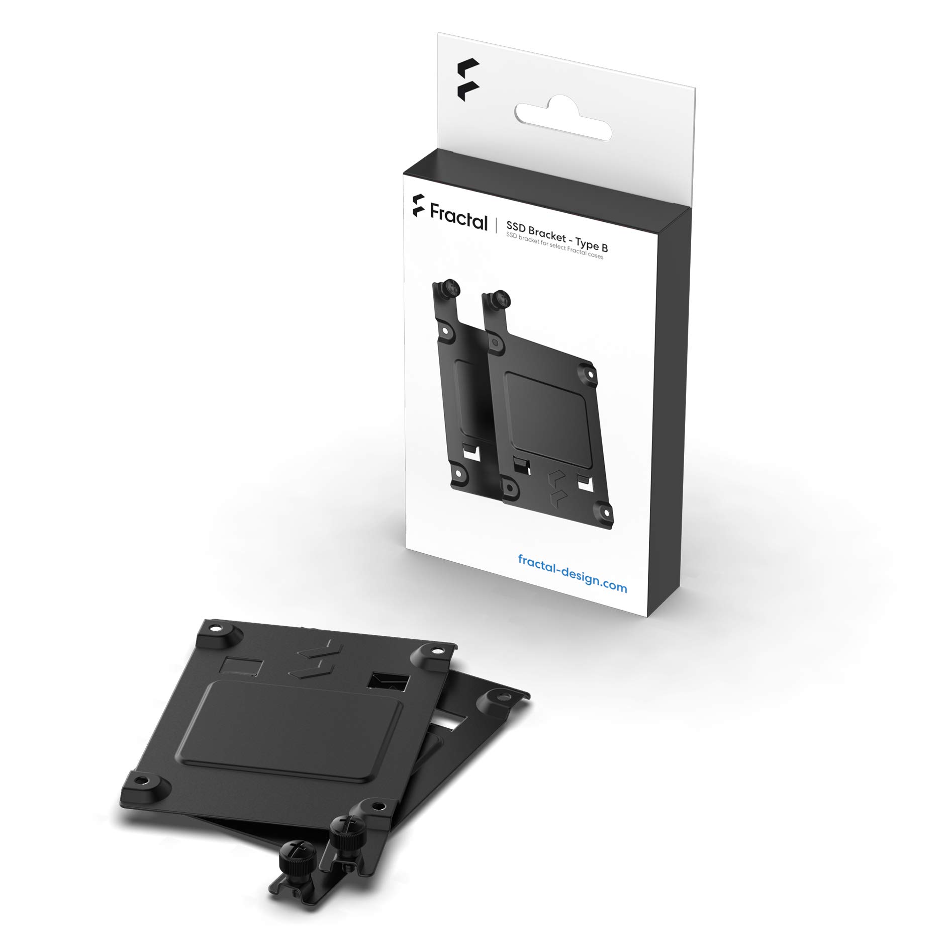 Fractal Design SSD Bracket Kit – Type B for Define 7 Series and Other Select Cases - Black (2-Pack)