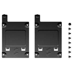 Fractal Design SSD Bracket Kit – Type B for Define 7 Series and Other Select Cases - Black (2-Pack)