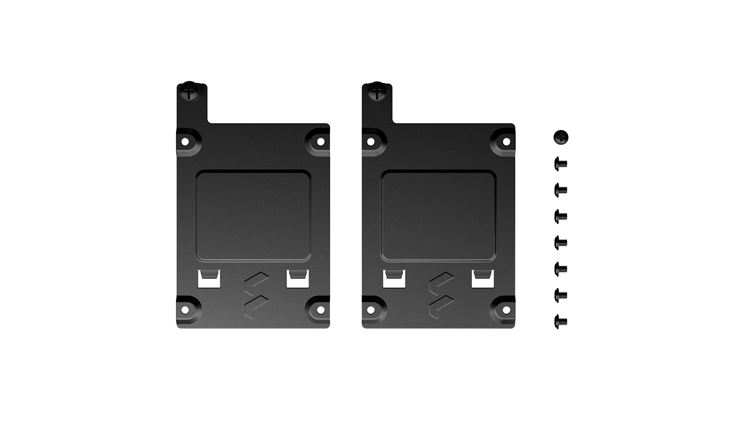 Fractal Design SSD Bracket Kit – Type B for Define 7 Series and Other Select Cases - Black (2-Pack)