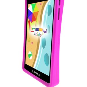 LINSAY Kids Tablet PC Newest Android 10 WiFi Kid-Proof Quad Core 2GB RAM+ 32GB of Internal Storage up to 256 GB External SD Card. Learning Device, Millions of Apps- Dual Camera Google Certified -Pink