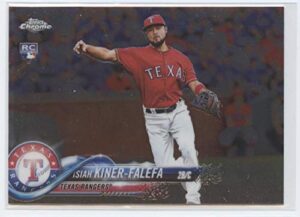 2018 topps chrome update #hmt12 isiah kiner-falefa rc rookie card texas rangers