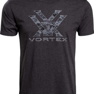 Vortex Optics Logo Short Sleeve T-Shirts (Charcoal Heather Camo, 2X-Large)