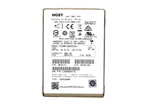 HGST HUSMM1680ASS201 Ultrastar SSD1600MM 800GB 2.5" MLC NAND TCG SAS SSD 0B32141