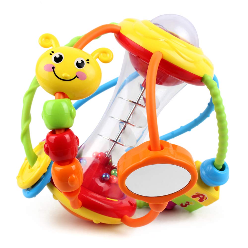 Yiosion Baby Rattles Toys Set, Infant Grab N Shake Rattle, Sensory Activity Ball, Development Learning Music Toy, Newborn First Birthday Gifts for 0 1 2 3 4 5 6 7 8 9 10 12 Month Babies Boy Girl